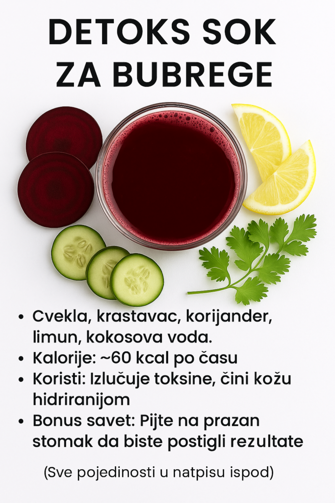 🚨 Nadutost, umor ili otečenost? Isprobajte ovaj sok za detoks bubrega ...