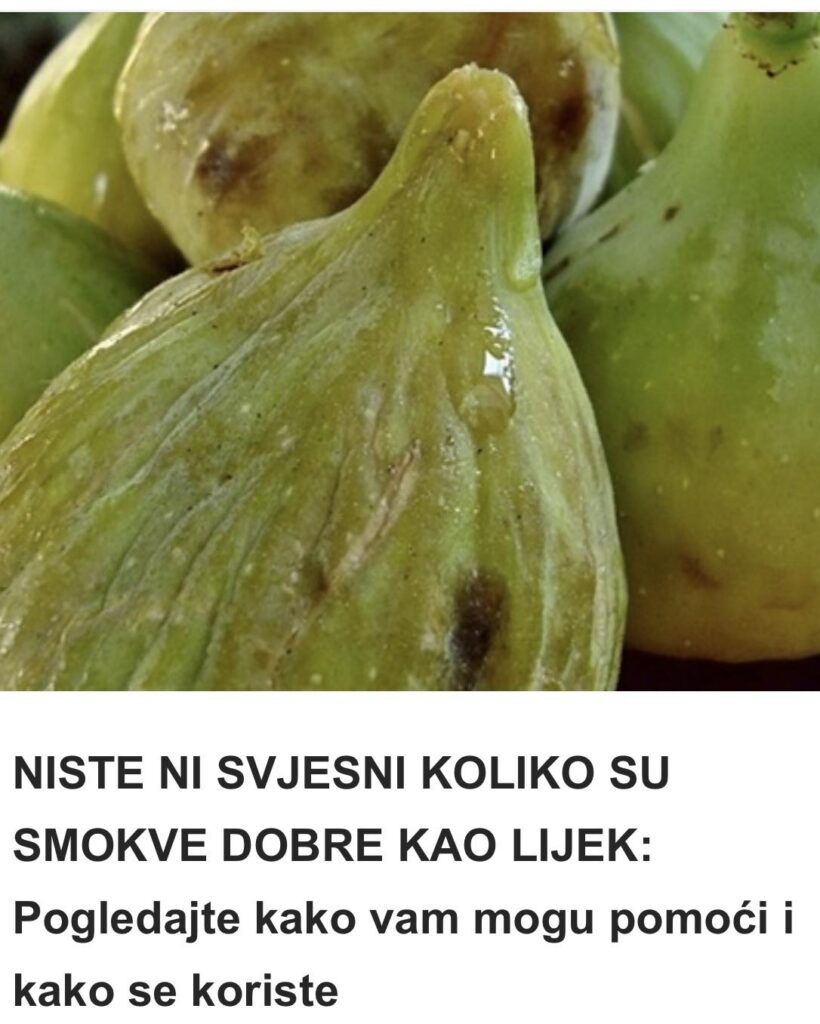 NISTE NI SVJESNI KOLIKO SU SMOKVE DOBRE KAO LIJEK: Pogledajte kako vam ...