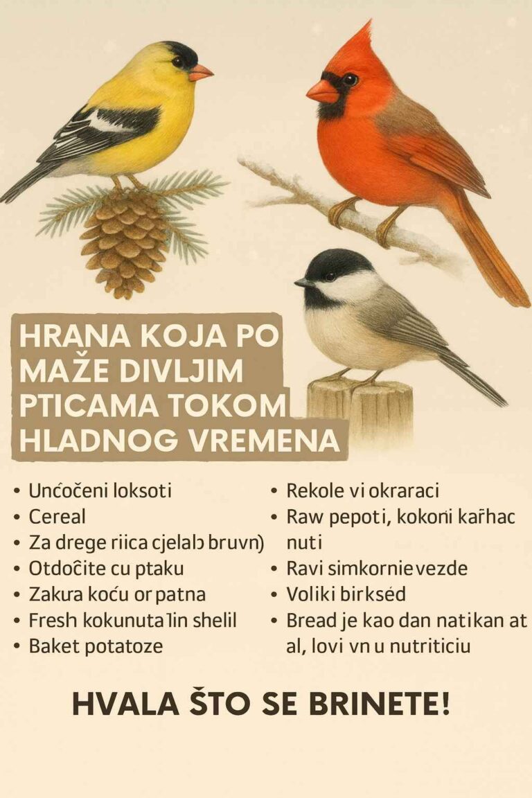 Hrana koja pomaže divljim pticama tokom hladnog vremena - Prirodni ...